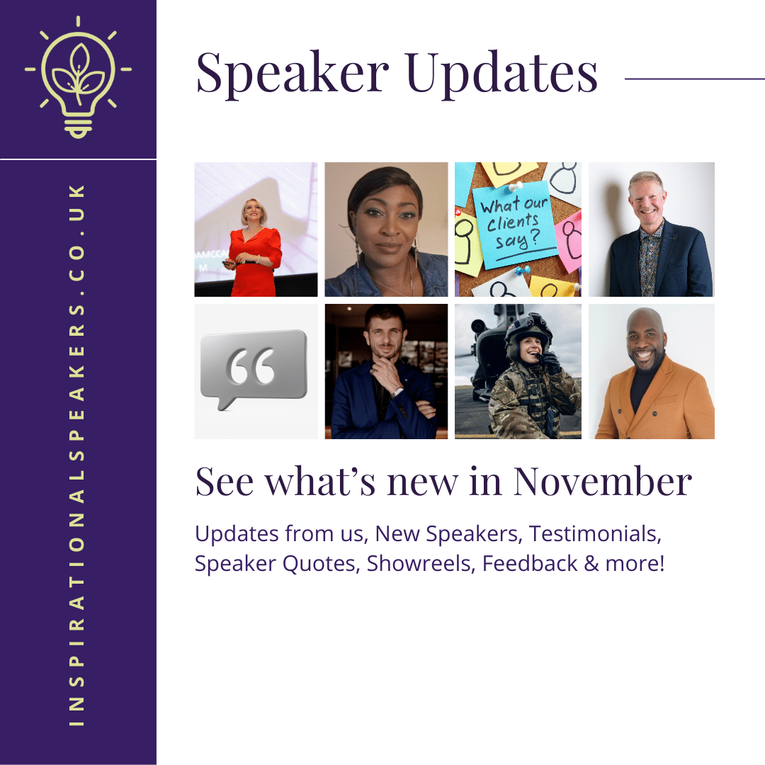 Inspirational Speakers - November 2025 - Inspirational Speakers